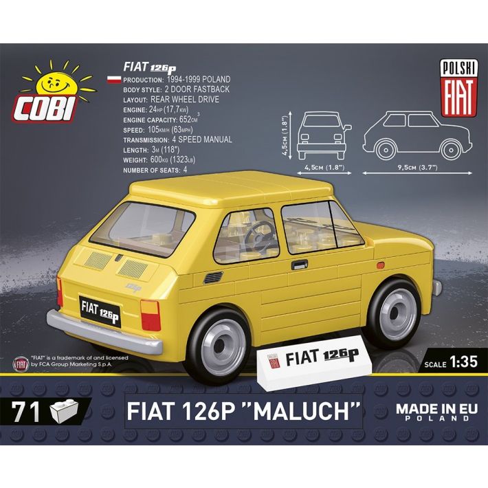Fiat 126p Maluch / Youngtimer Collection / Klocki i zabawki w sklepie cobi.pl